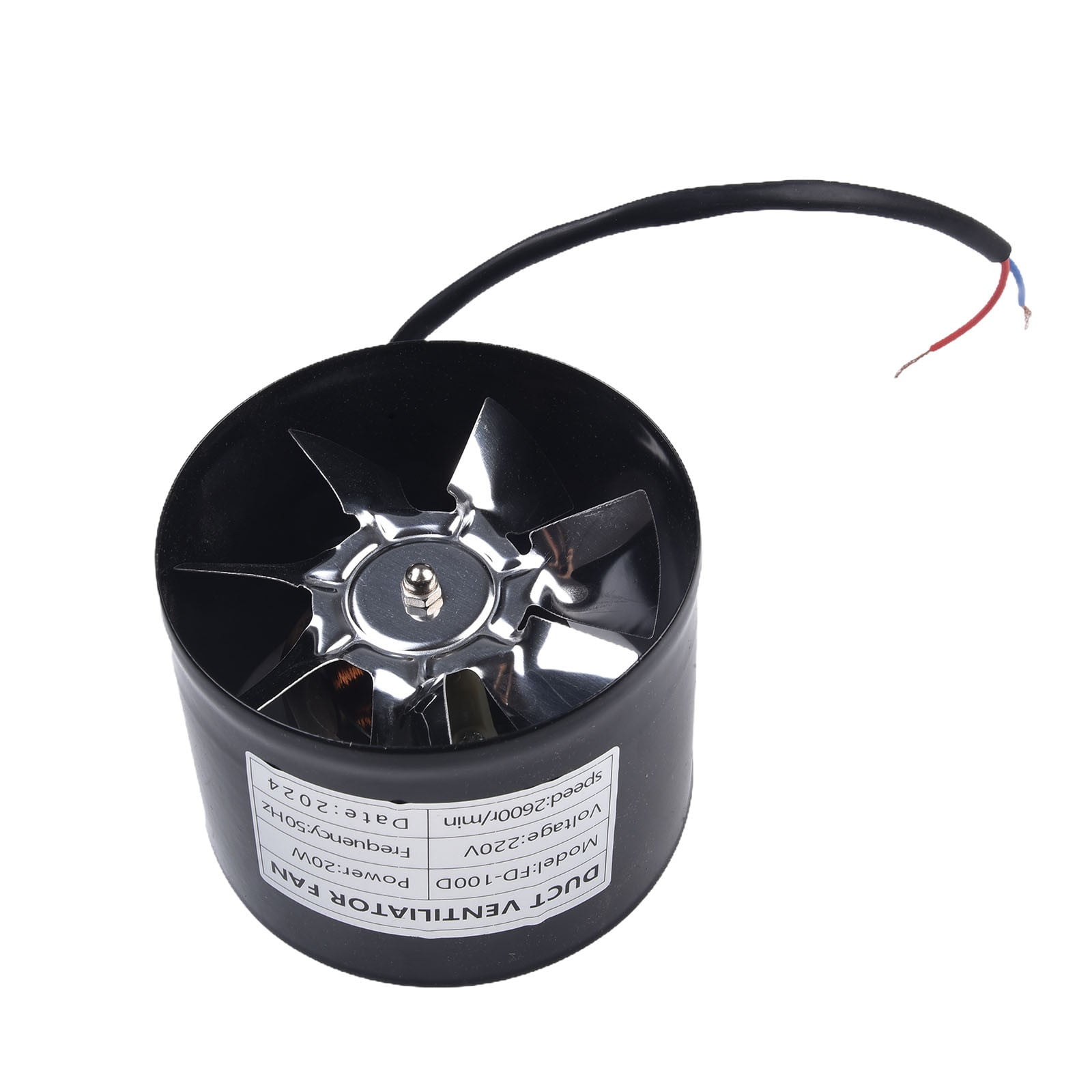 Leke Round Exhaust Fan Duct Exhaust Fan Home Kitchen Powerful Cylinder ...