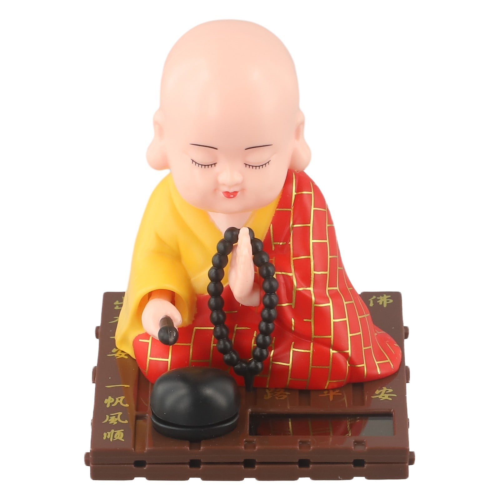 Leke Solar Powered Bobble Shaking Head Monk Ornaments Dancing Toy ...