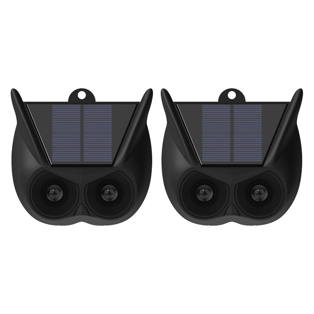 Leke Solar-Powered Motion Sensor Animal Repeller Alarm Loud Siren and ...
