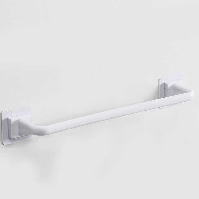 Leke Towel Rod Self-Adhesive Stick on Wall Bath Towel Holder Rail Rack ...