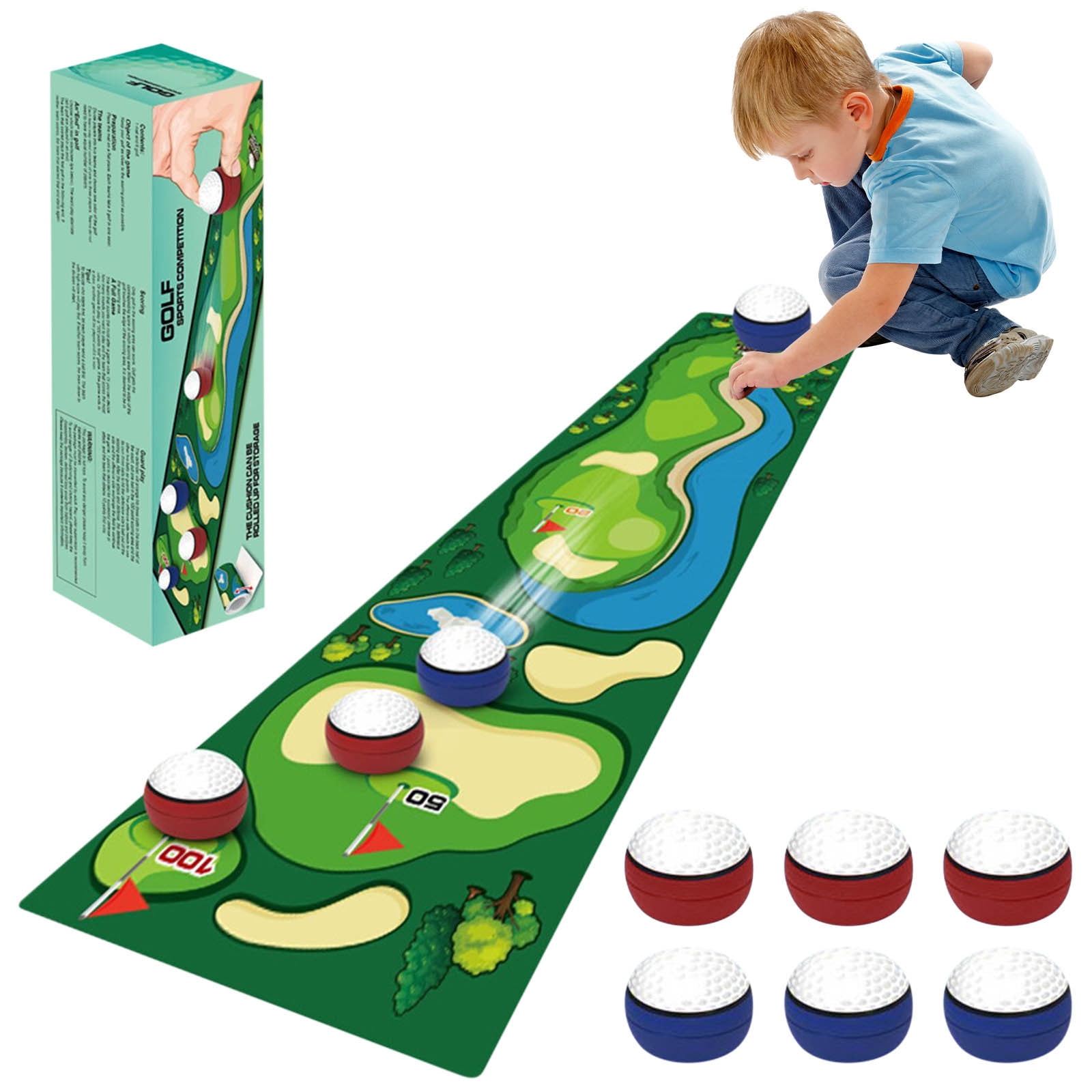 Lekihaqq 1 Packs Tabletop Curling Game Set | Interactive Strategy Skill ...
