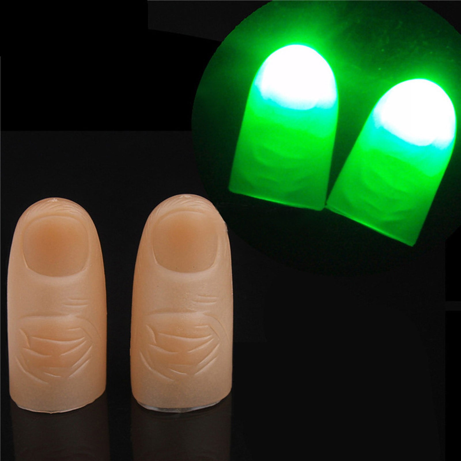 Lekihaqq 2 Packs LED Finger Lights Glow Rings - Interactive Party Glow ...