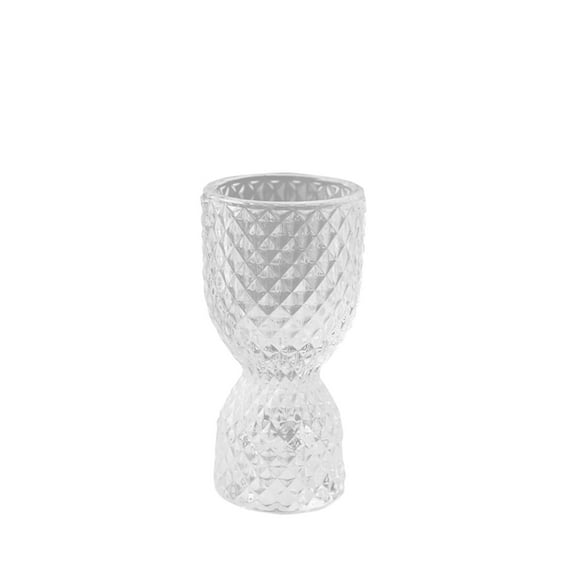 Lekihaqq 3 Packs Glass Candlestick Holder, Heavy Base Crystal Clear ...