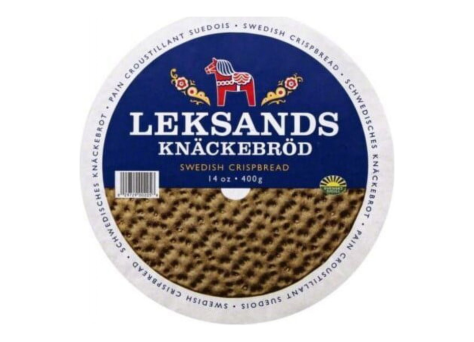 Leksands Swedish Rye Crispbread, Wholegrain, High Fibre, 14 Ounce, Pack ...