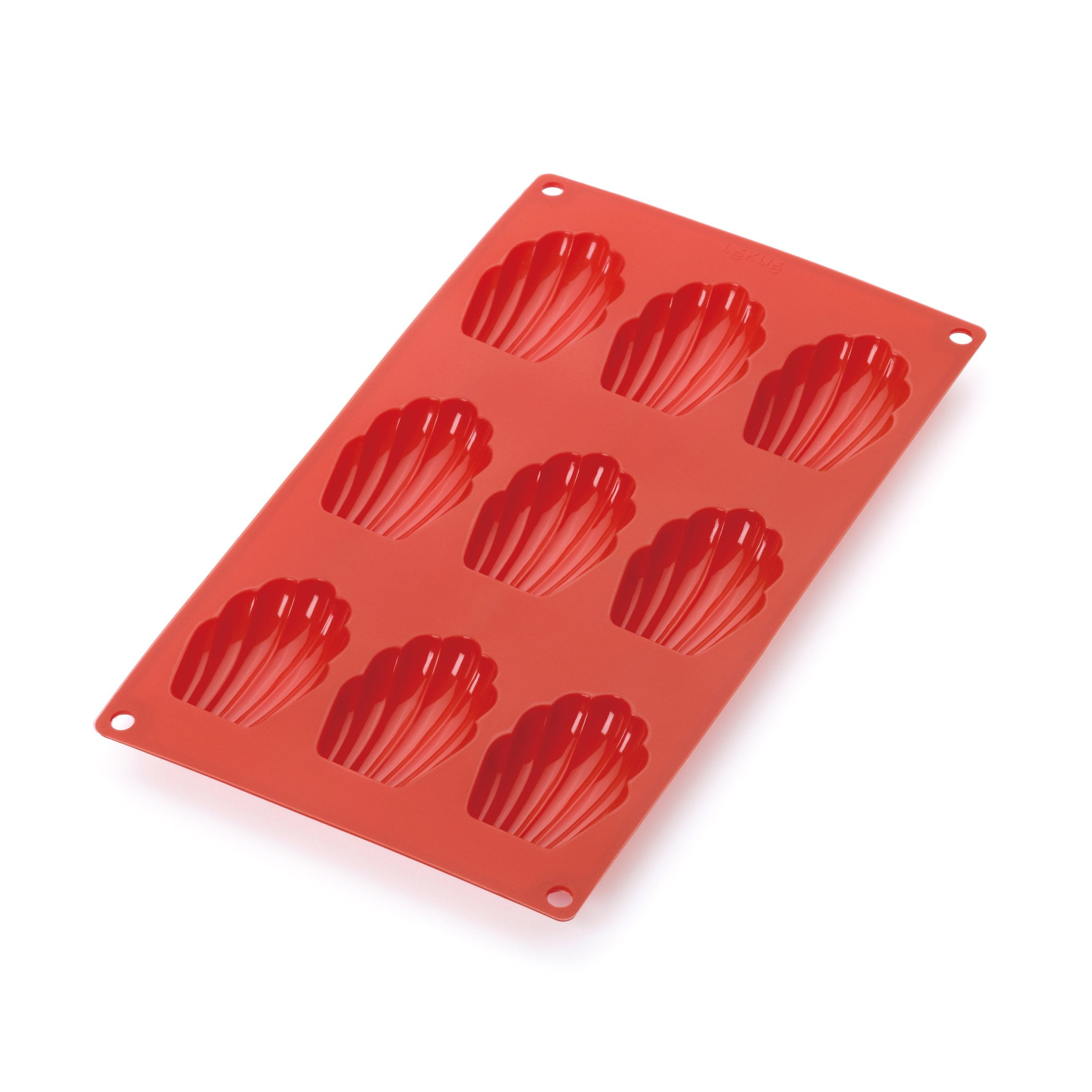 Lekue Red Silicone 9-Cup Madeleine Mold - Walmart.com