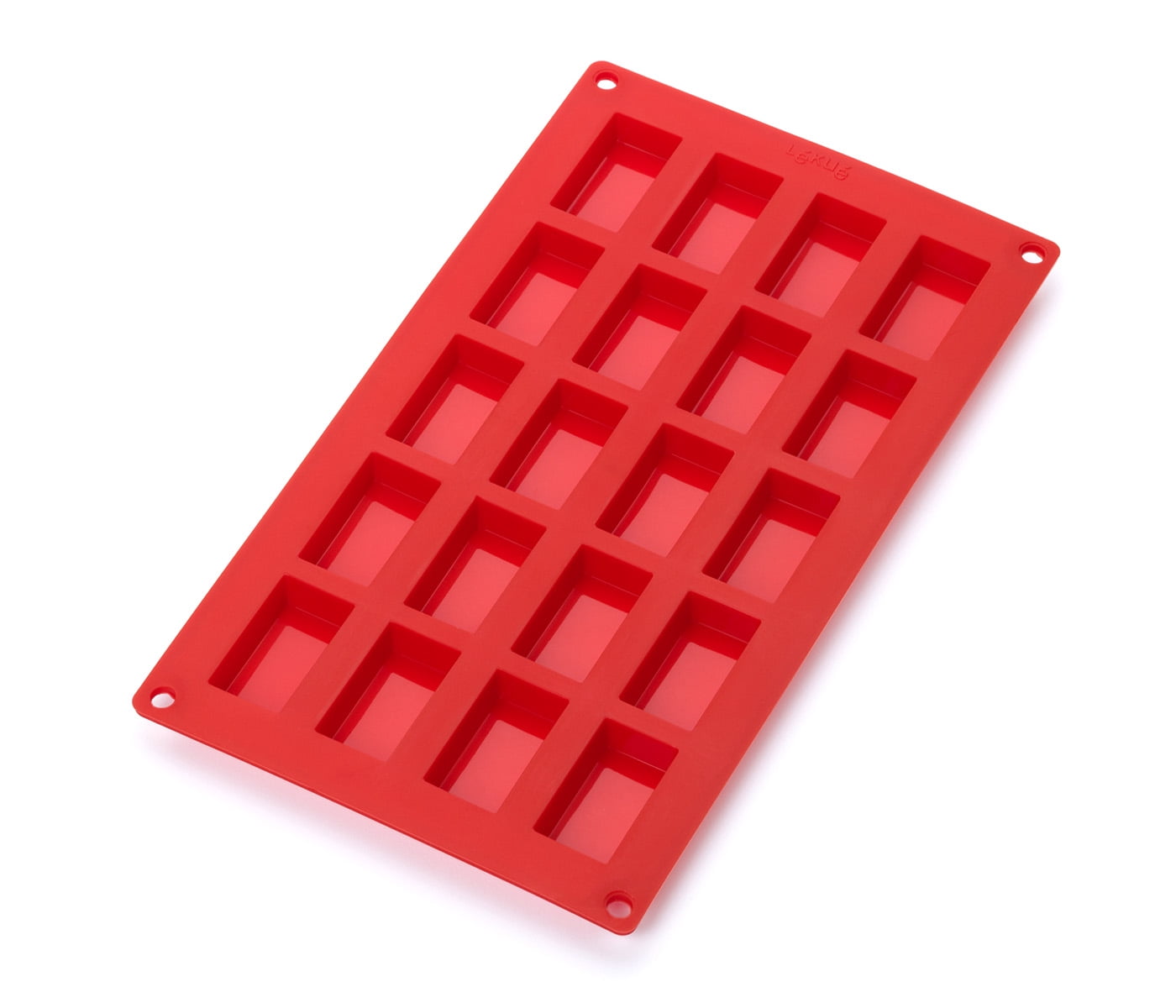 Lekue Silicone 20 Cavity Mini Financier Baking Mold, Red - Walmart.com