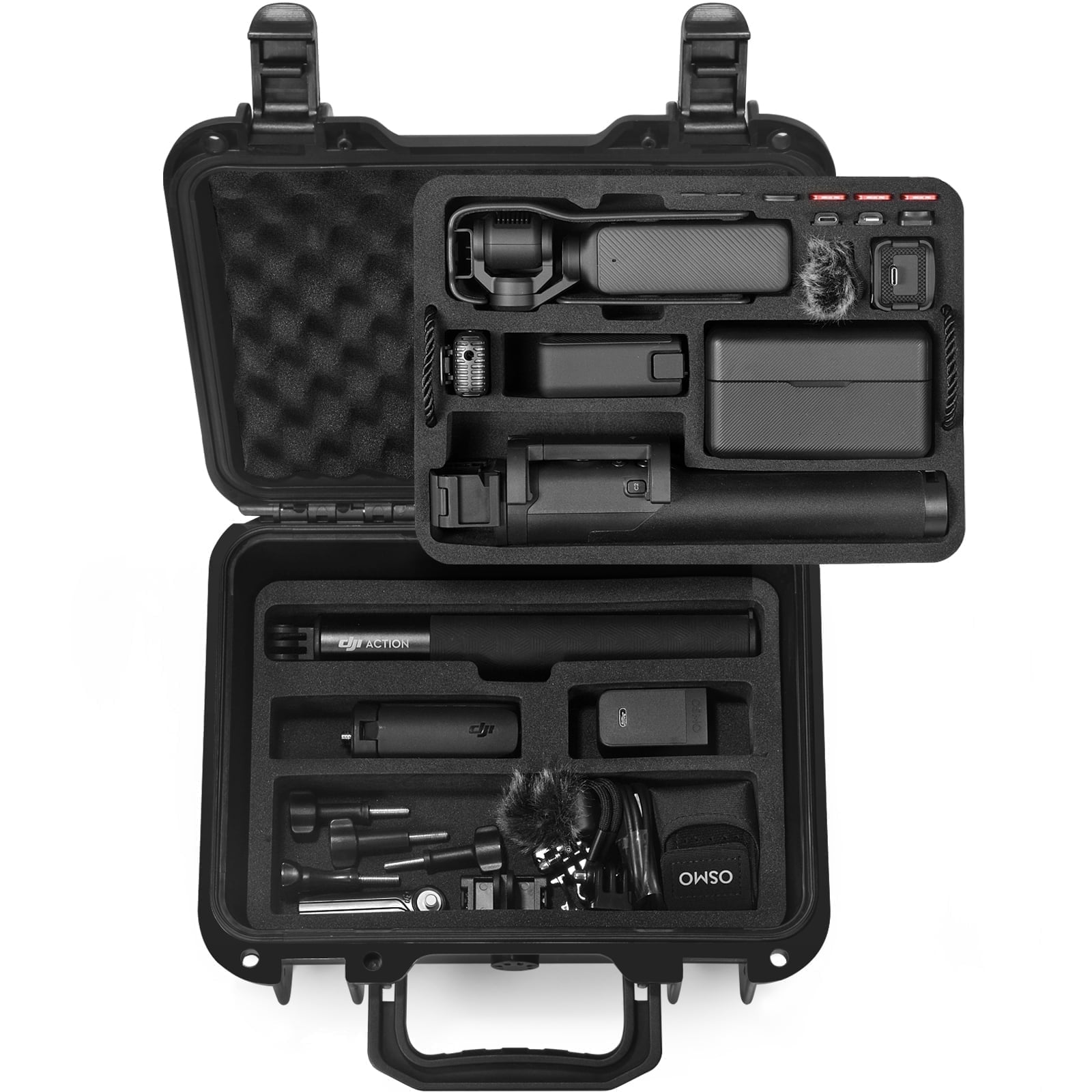 Lekufee Waterproof Hard Case for DJI Osmo Pocket 3,DJI Mic Mini/Mic 2 ...