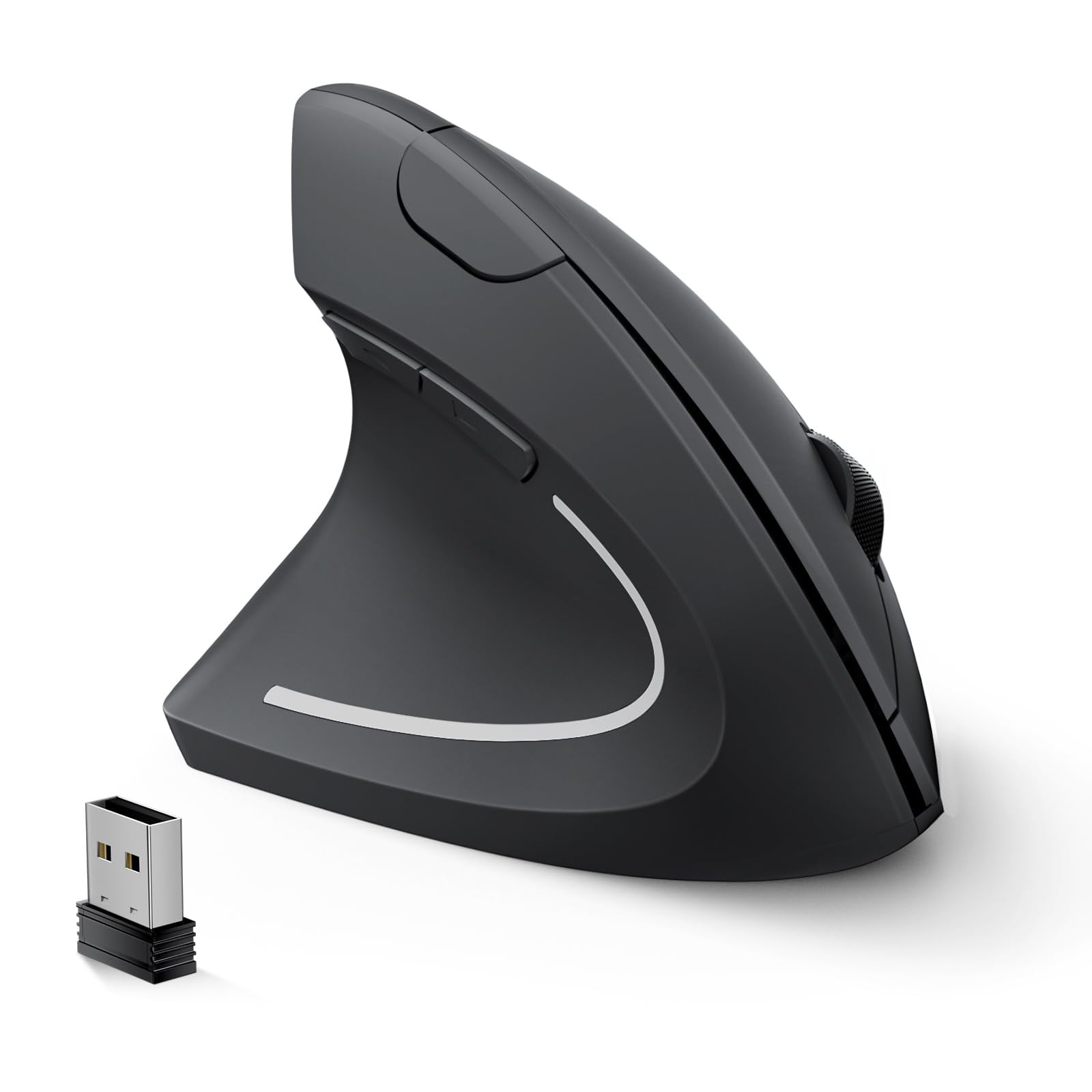 Lekvey Left Handed Ergonomic Mouse, Vertical Wireless Mouse for Left ...
