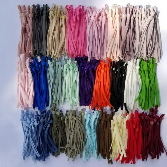 Lelaffet Adjustable Elastic Cord Earloop for Crafting, Hanging, Face ...