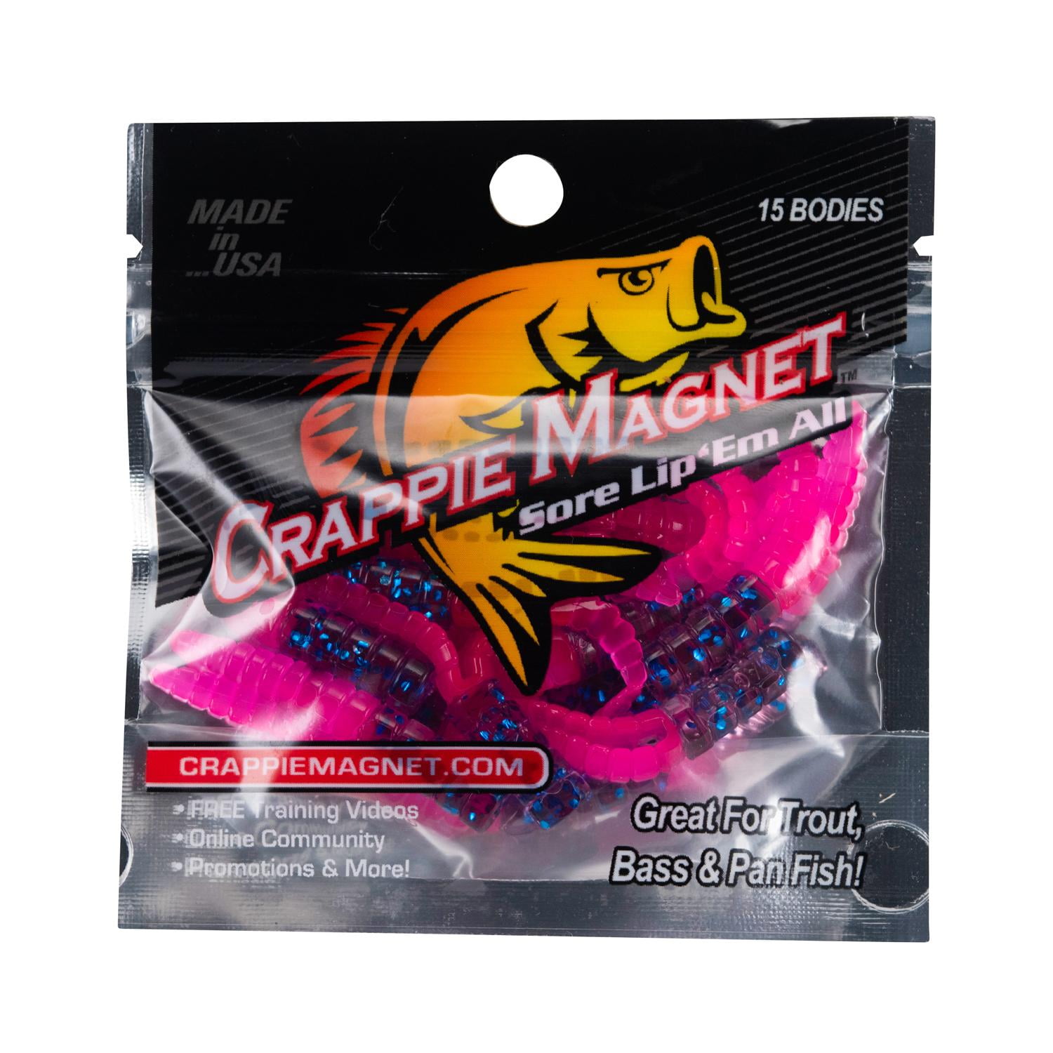 Leland 19084 Crappie Mag 15pc Body Midnight Pink - Walmart.com
