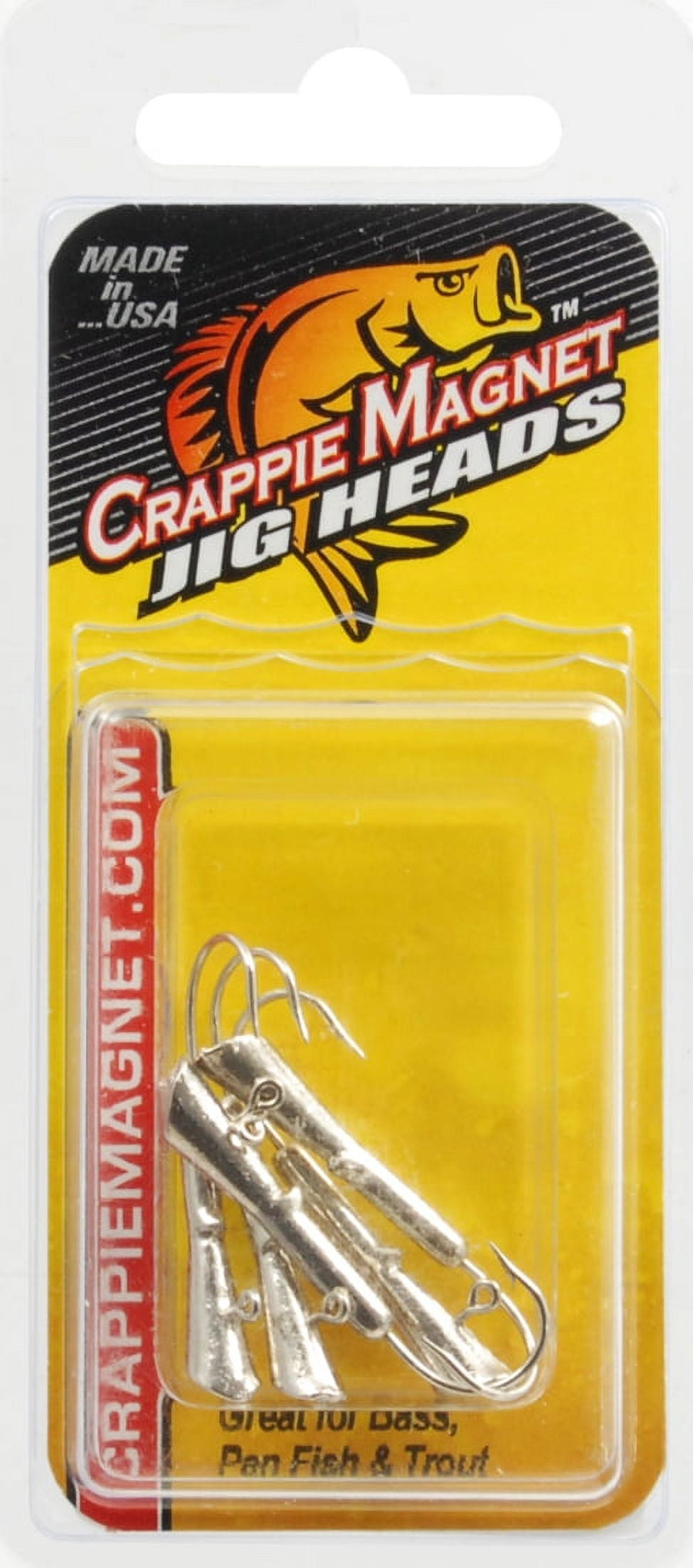 Leland 87520 Crappie Magnet Replacement Head 1/16 oz Nickel - Walmart.com
