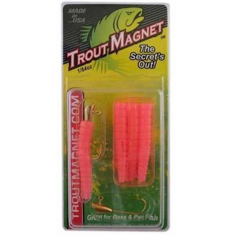 Leland Lures Trout Magnet 1/64 oz Softbait 9 Count Pink - Walmart.com