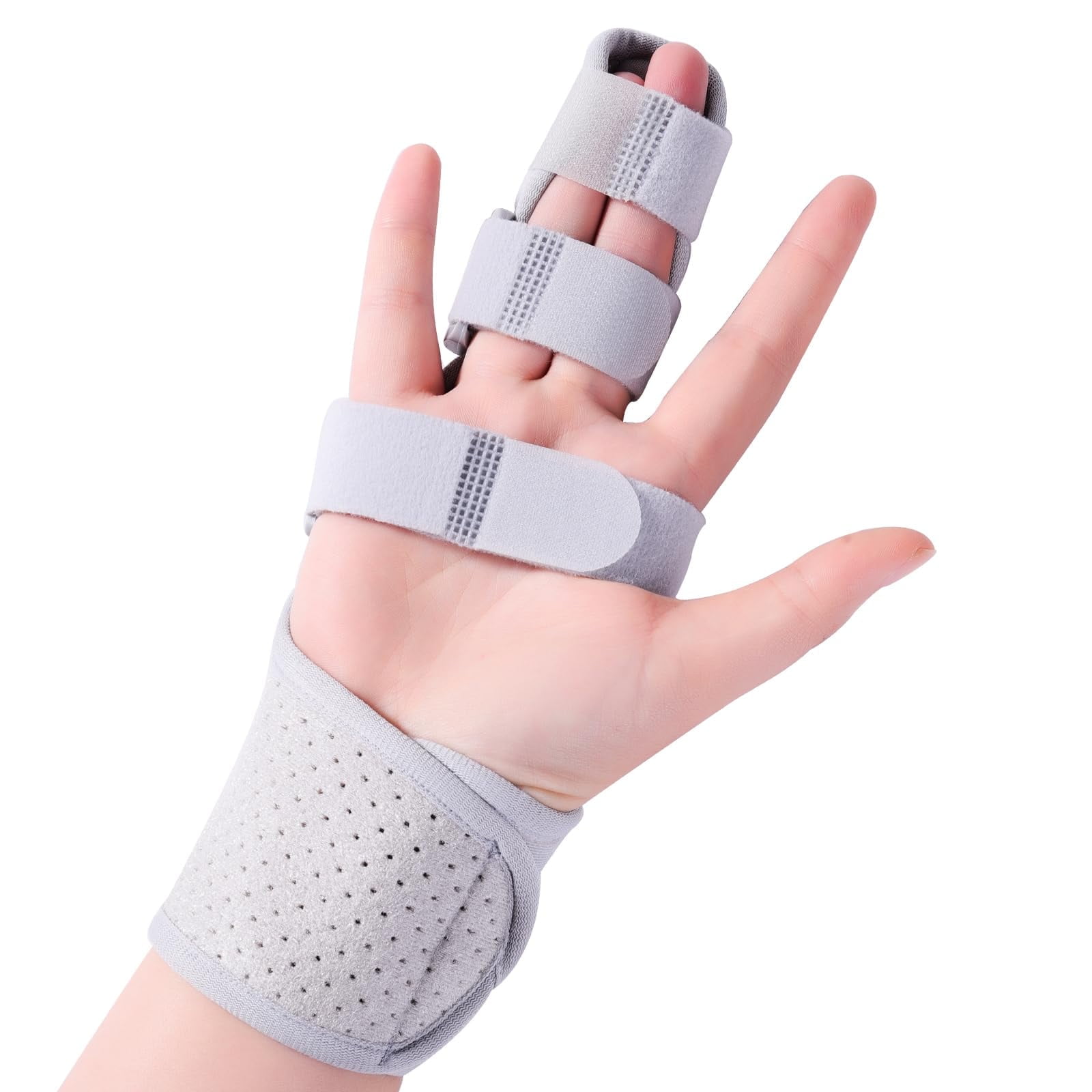 Leleke Finger Fixing Splint Brace For Double Fingers, Breathable ...