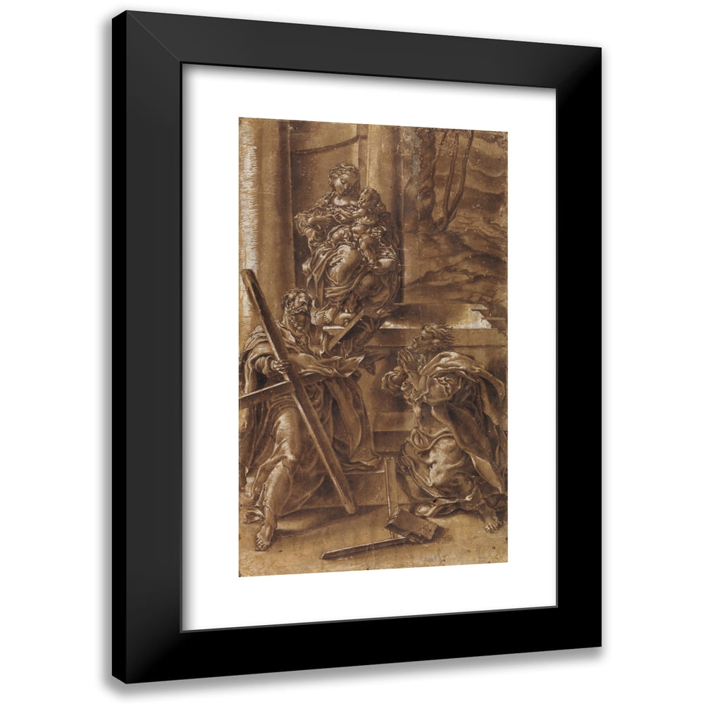 Lelio Orsi 12x18 Black Modern Framed Museum Art Print Titled - Madonna ...