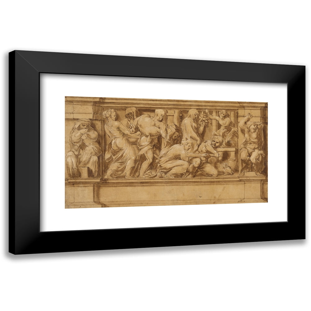 Lelio Orsi 14x10 Black Modern Framed Museum Art Print Titled - Design ...