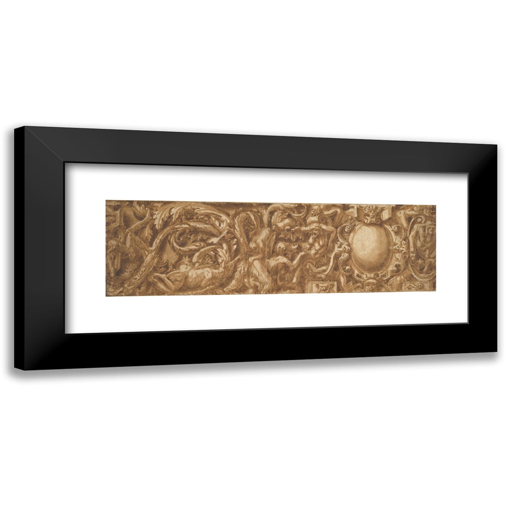 Lelio Orsi 18x8 Black Modern Framed Museum Art Print Titled ...