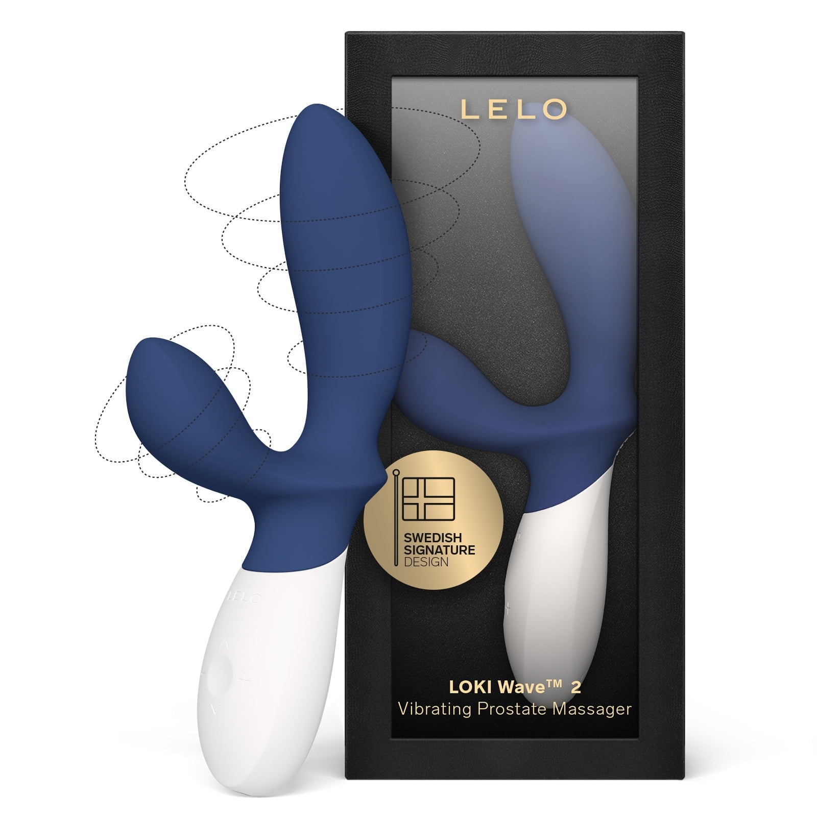 LELO LOKI Wave 2 Vibrating Prostate Massager for Men Waterproof 12 Settings, Base Blue - Walmart.com