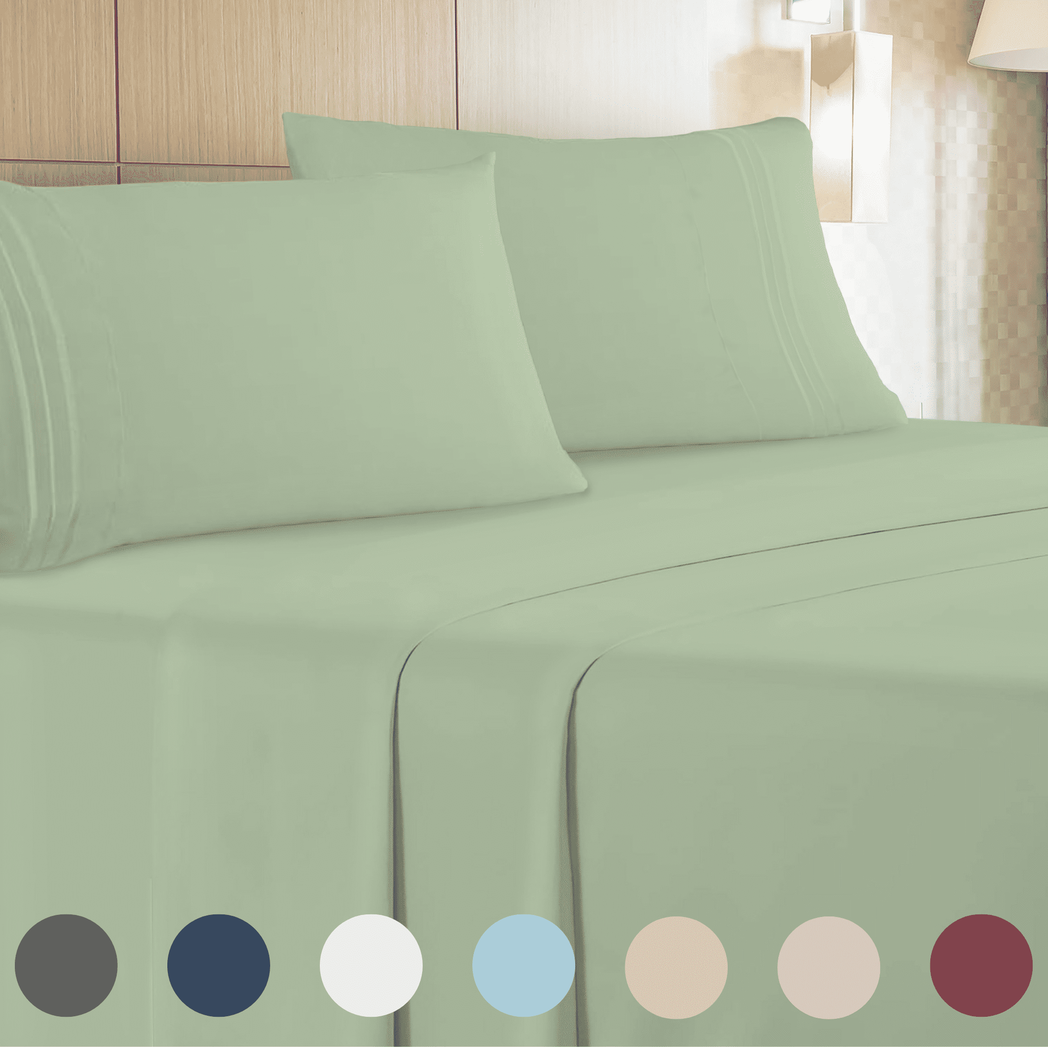 Leluxe Home 4 Piece Extra Deep Pocket Traditional Sheet Set - Cooling ...