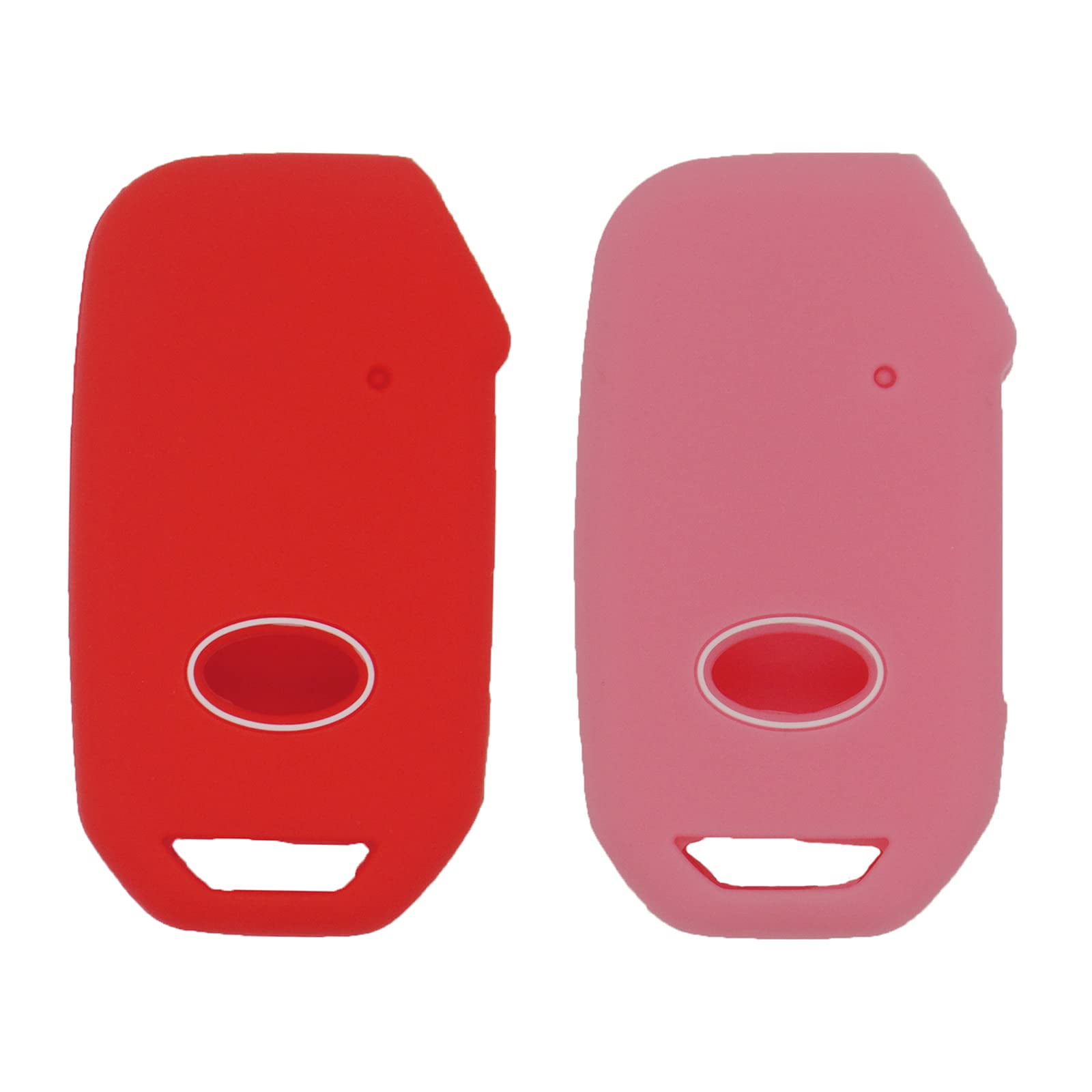 LemSa 2 Pack Rubber Silicone Key Fob Cover Case Protector Bag Holder ...