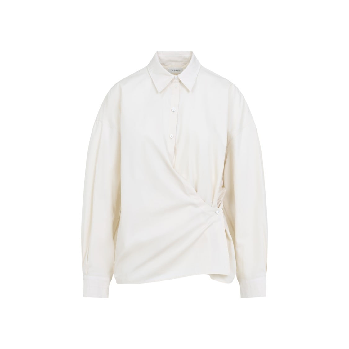 Lemaire Women's Straight Collar Twisted Shirt White Sizes FR 32-58 ...