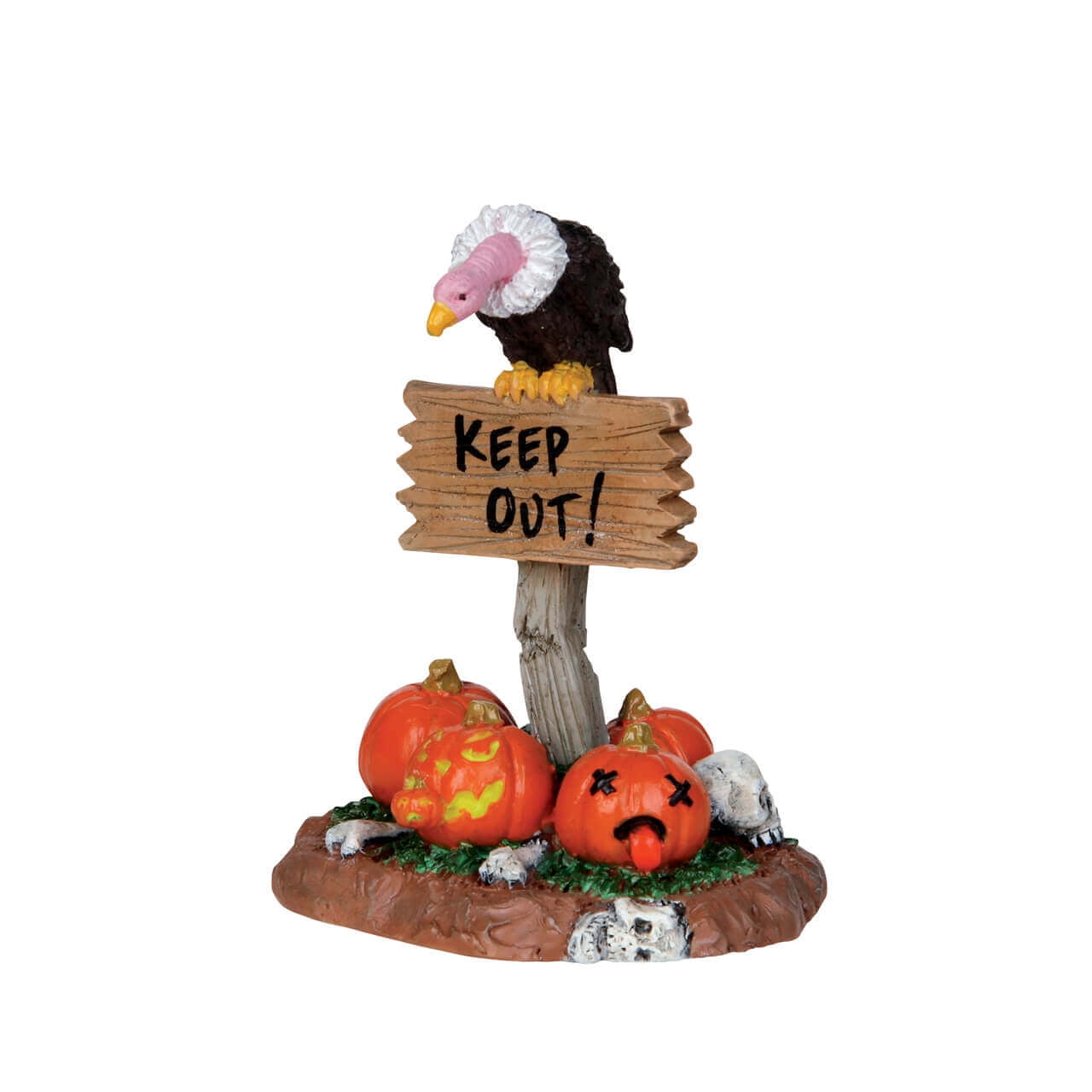 Lemax 24475 KEEP OUT! SPOOKY TOWN Decor Accessory Sign Vulture ...