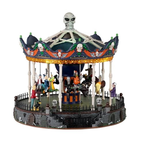 Lemax 34605 SCARY-GO-ROUND SPOOKY TOWN Exclusive Carnival Ride ...