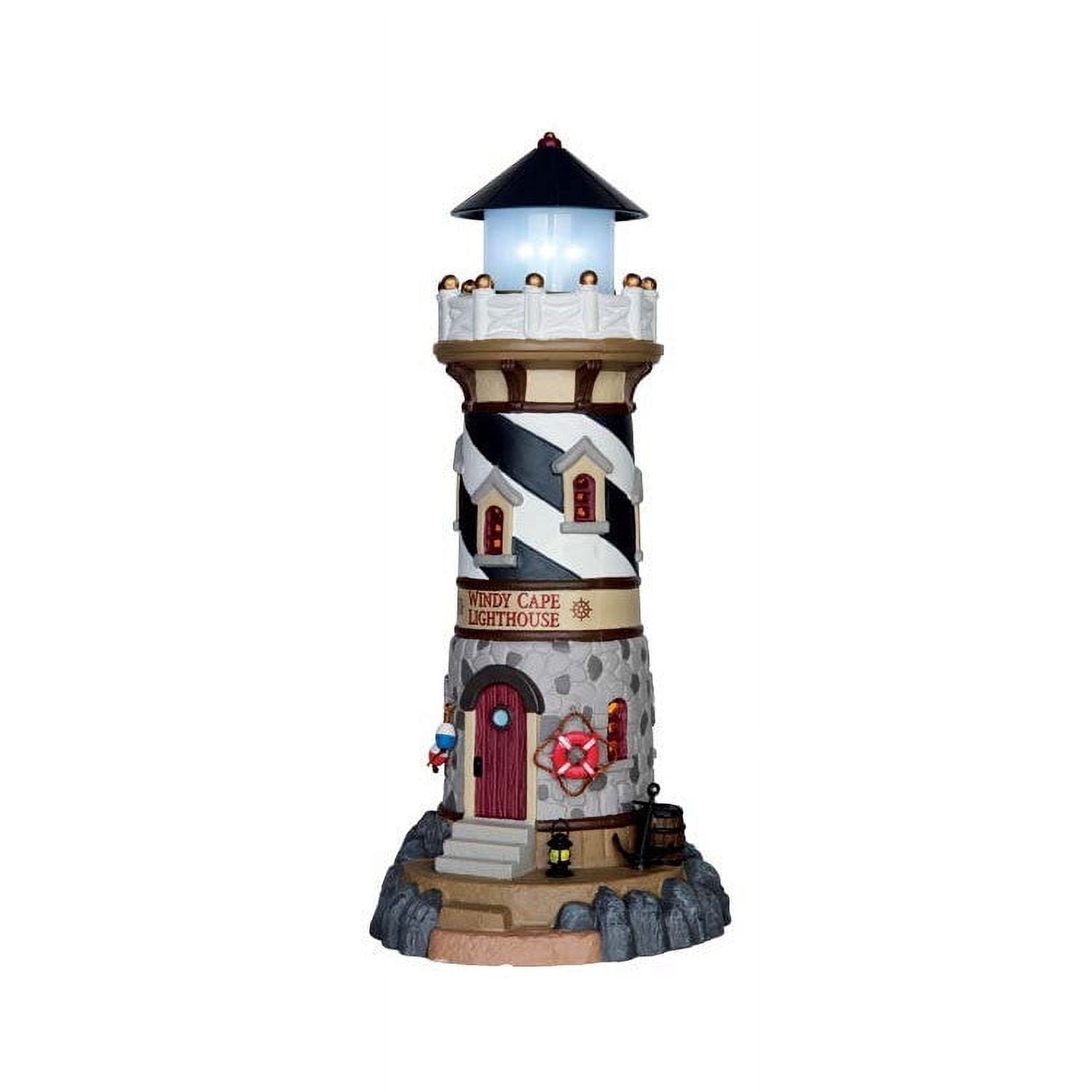 Lemax Battery Multicolor Windy Cape Lighthouse Village Building 9.45 in ...