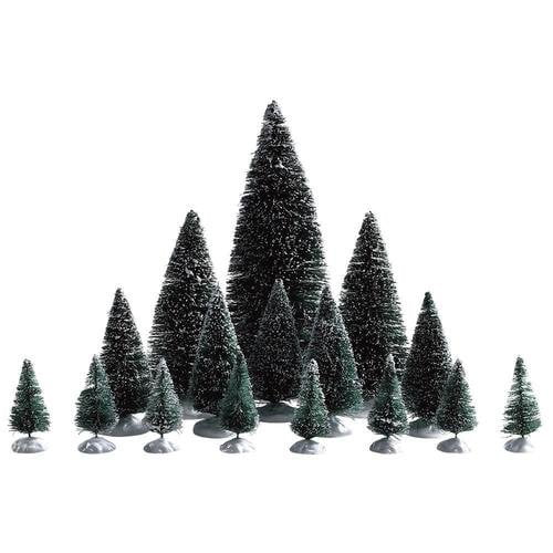 Lemax Assorted Pine Trees Village Accessory - 16 Piece Set #74329 ...