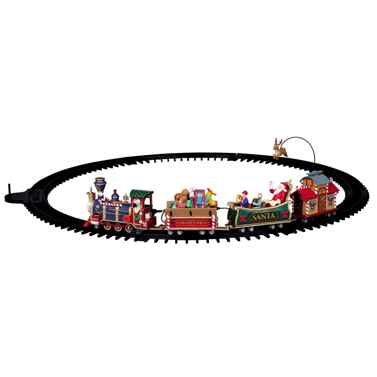 Lemax Christmas Village Miniature Santa's Starlight Express Train Table ...