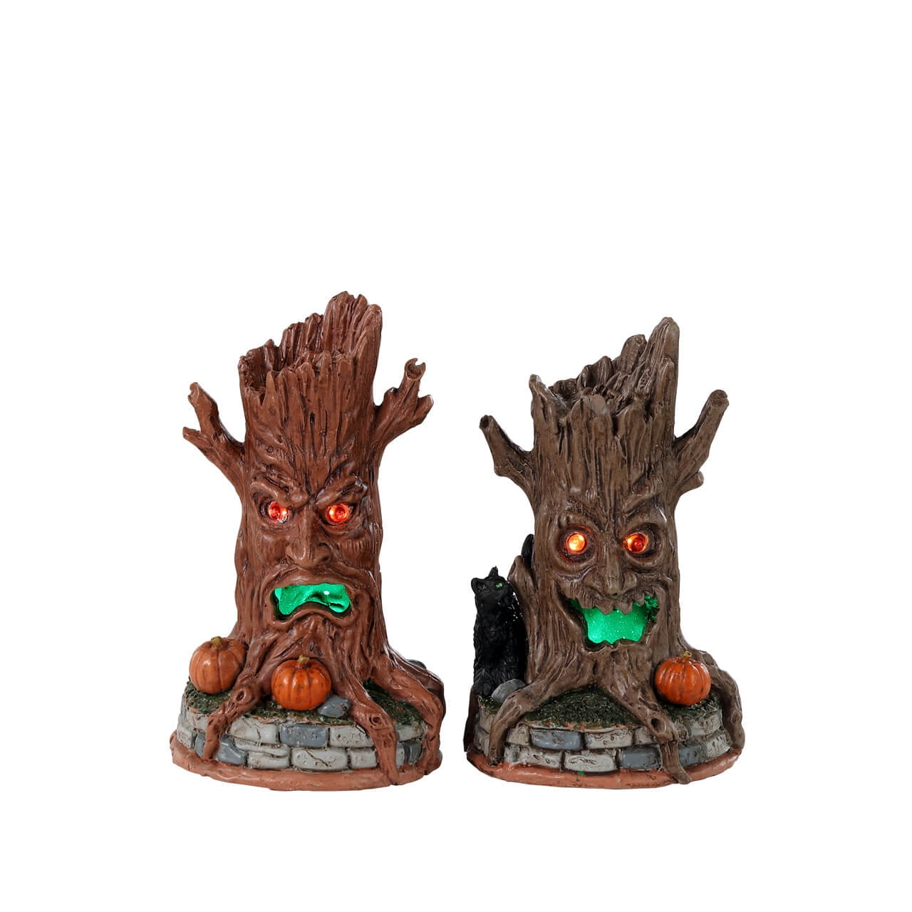 LEMAX Haunted Tree Trunks, set of 2, Battery Operated (4.5V) #34072 ...