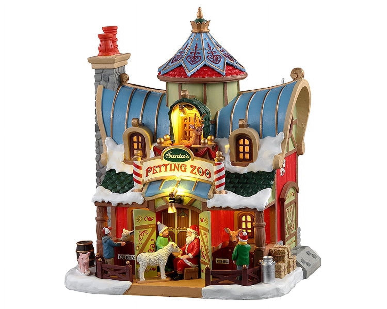 Lemax Village Collection Santa's Petting Zoo, B/O #15792 - Walmart.com