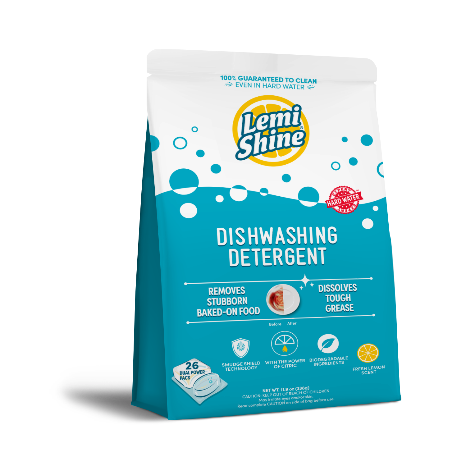 Lemi Shine Fresh Lemon Citric Acid Dishwasher Detergent Booster ...
