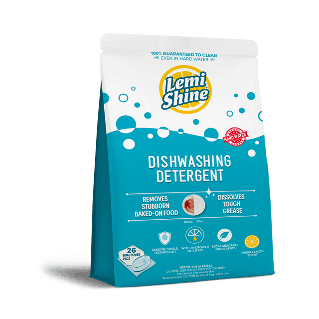 Lemi Shine Auto Dish Detergent Pods, Fresh Lemon Scent, 26 Ct - Walmart.com