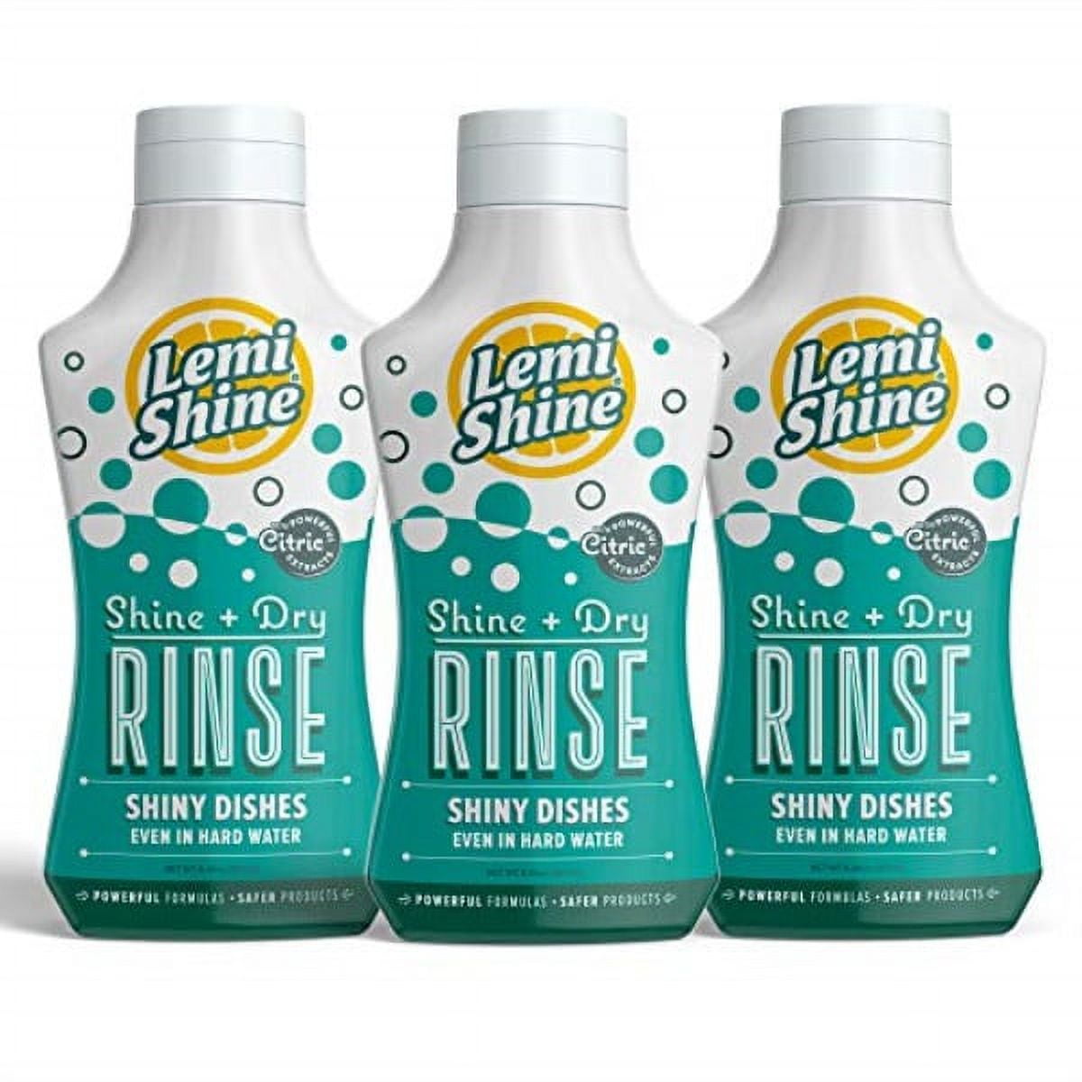 Lemi Shine Natural Dishwasher Liquid Rinse Agent, 8.45 Ounce, 3 Count ...