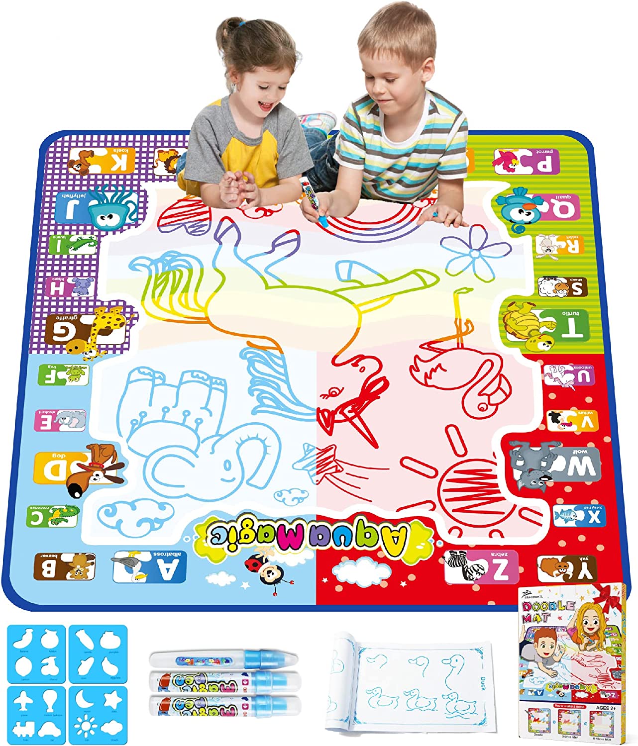 Lemical Aqua Water Doodle Mat - Kids Painting Writing Doodle Board Toy ...
