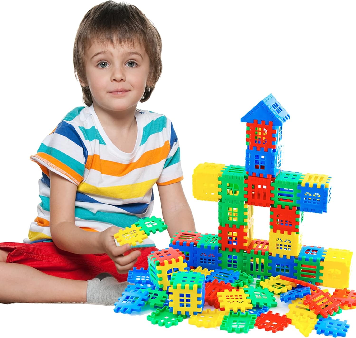 Lemical Kids 300 Pcs Building Toys Construction Building Blocks Stem ...