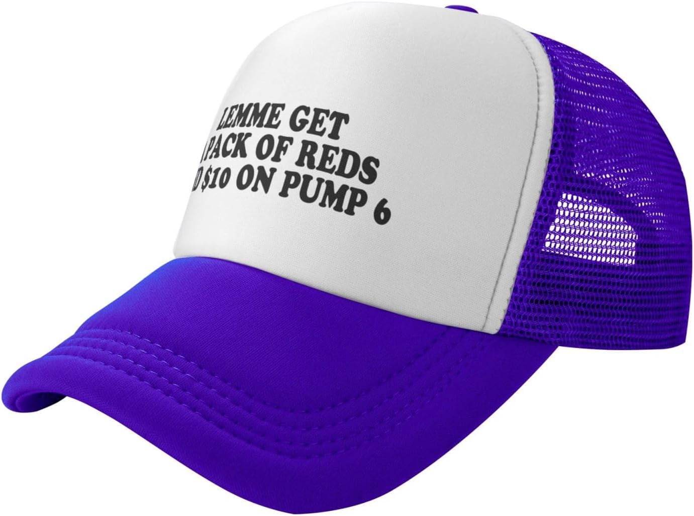 Lemme Get A Pack of Reds and $10 On Pump 6 Funny Hat - Walmart.com