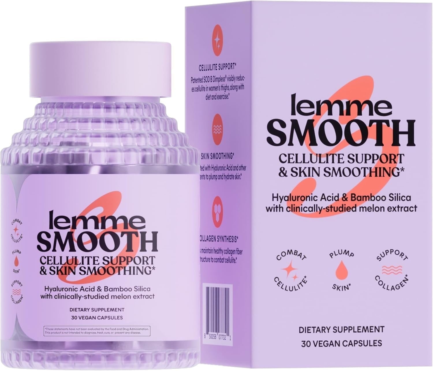 Lemme Smooth Capsules for Women, Smooth Legs & Thighs, w/Clinically ...