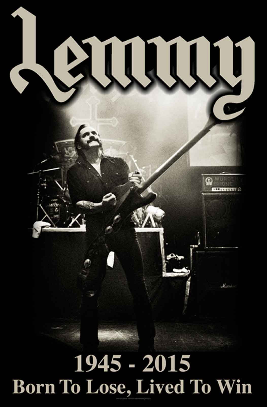 Lemmy Poster Born To Lose Live To Win new Official textile flag 70cm x ...
