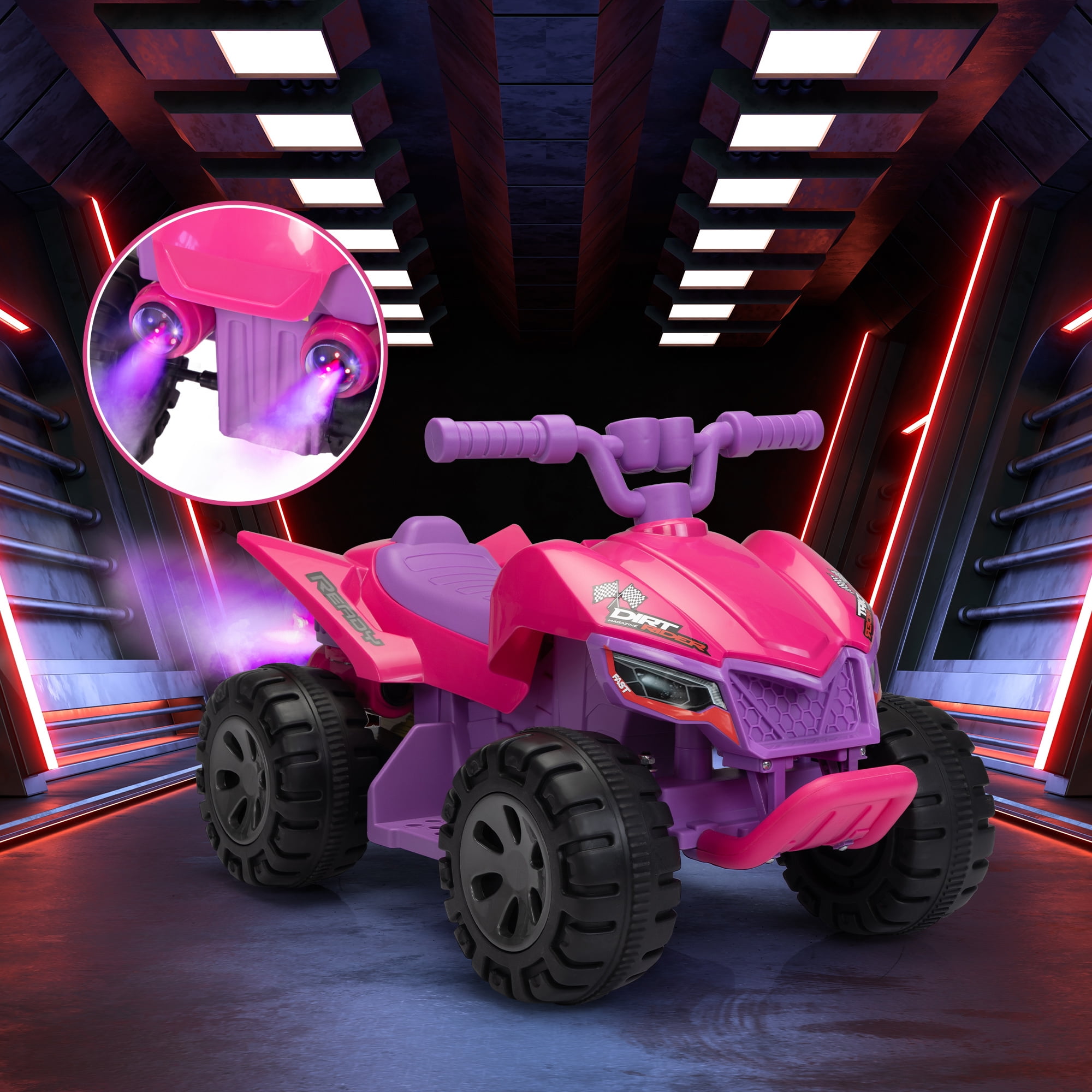 LemoHome Kids Ride-on ATV, 6V Battery Powered Electric Quad Car with ...