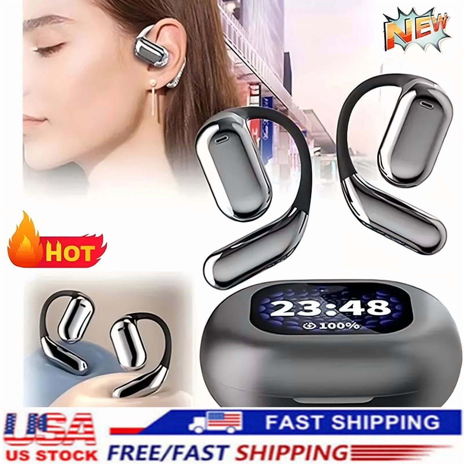 Lemohome Erazer Over The Ear Earbuds Xp2, Erazer True Wireless Open Earphones - Walmart.com