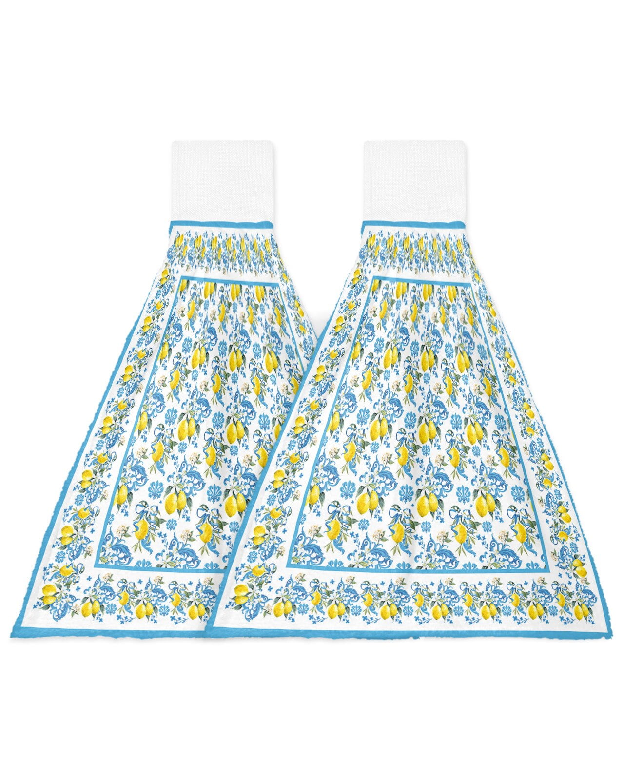 Lemon And Baroque Decoration Custom Wipe Hand Towel Absorbent Hanging ...