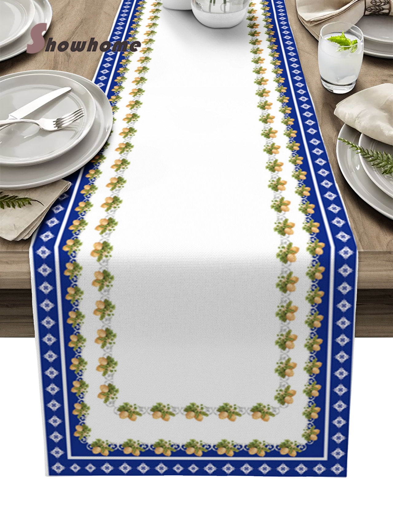 Lemon And Baroque ration Table Runner Wedding Table r Exquisite Kitchen ...