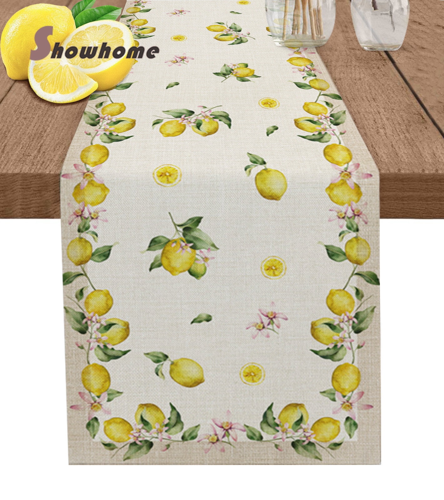 Lemon And Baroque ration Table Runner Wedding Table r Exquisite Kitchen ...
