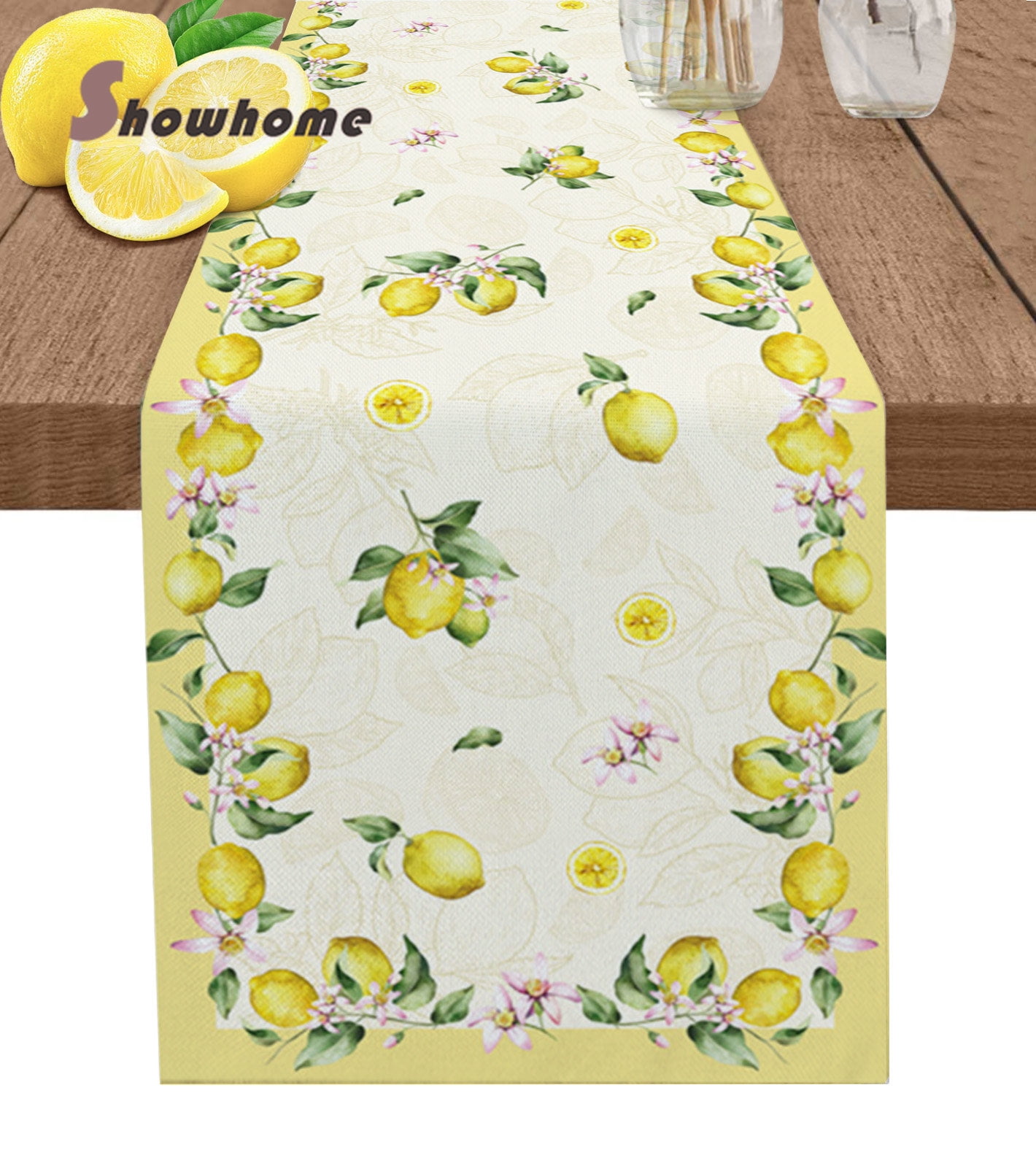 Lemon And Baroque ration Table Runner Wedding Table r Exquisite Kitchen ...