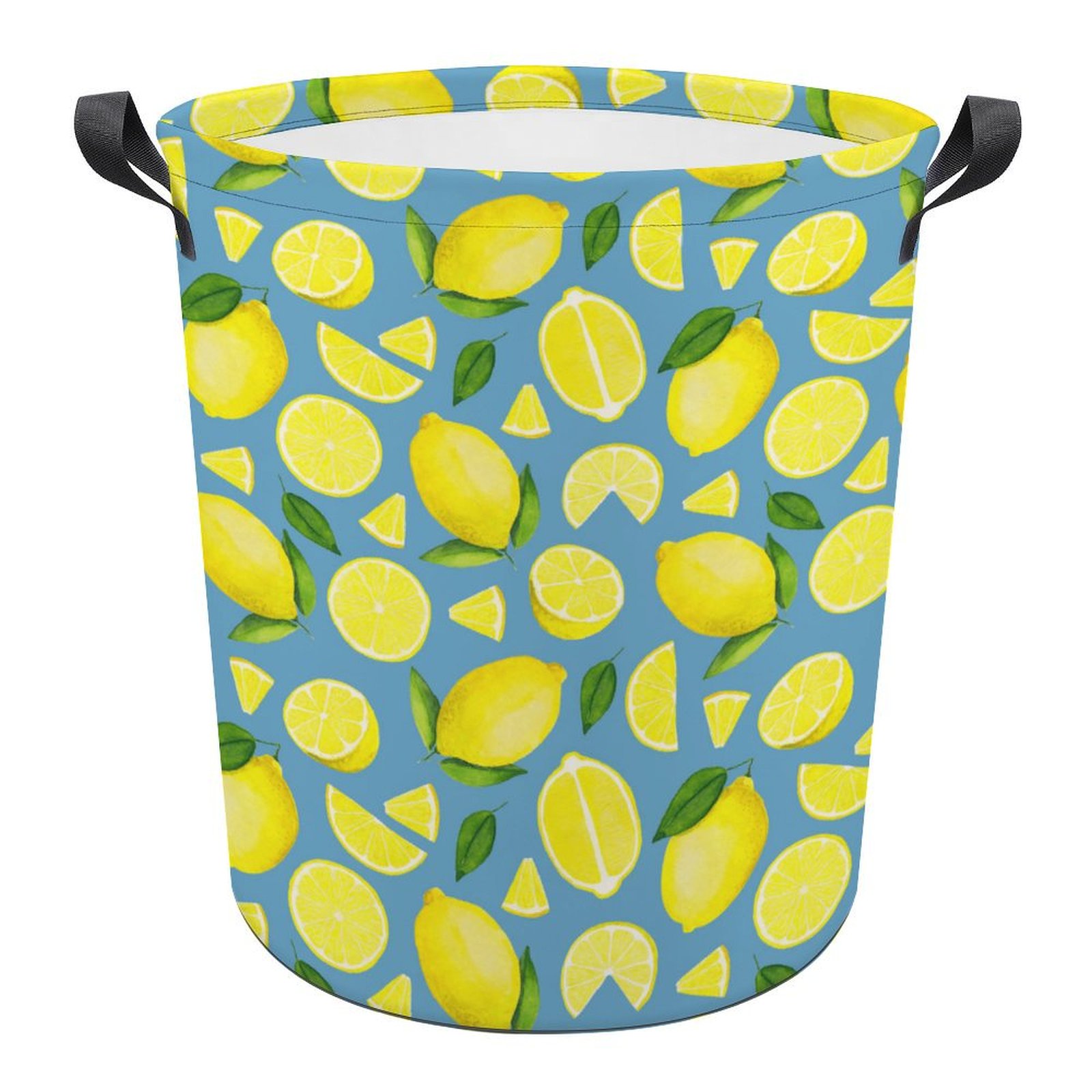 Lemon And Leaves Laundry Basket Storage Basket Controller Clothes ...