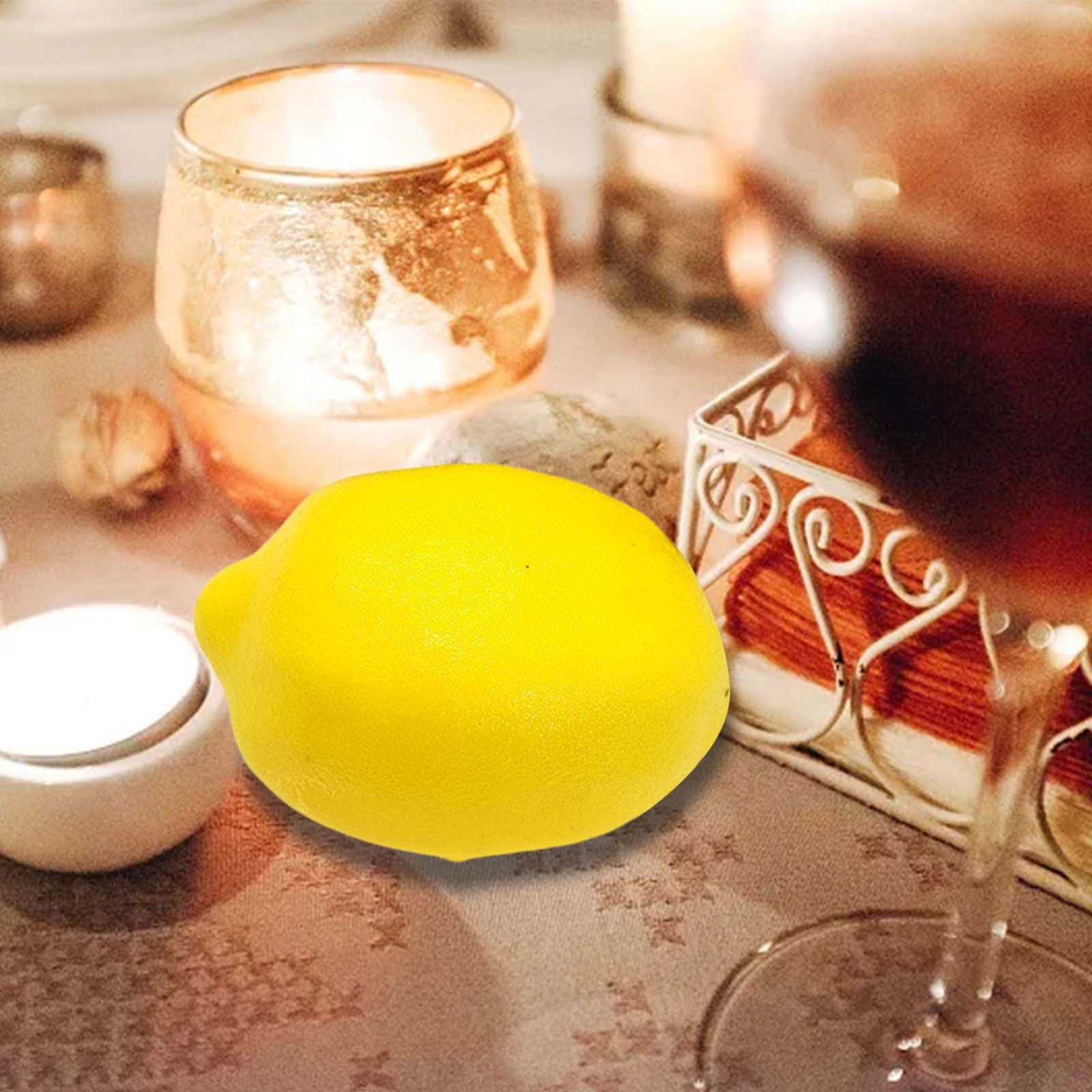 Lemon Artificial Fruits Lifelike Lemons Lemon Green and Yellow Lemon ...