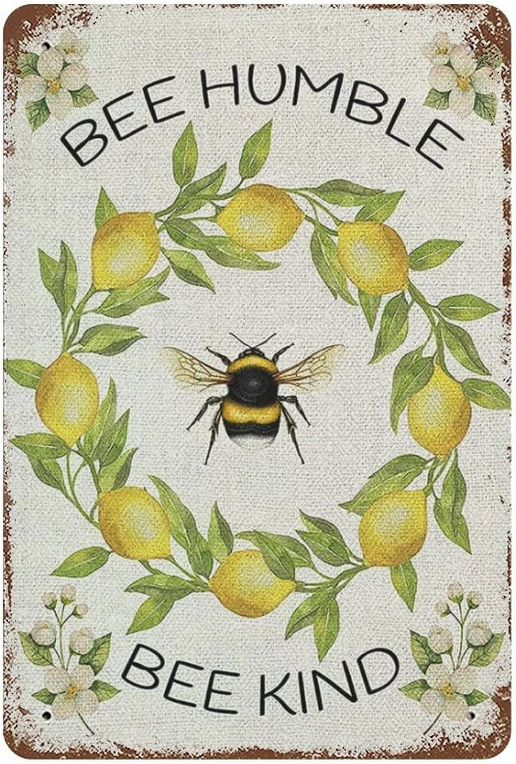 Lemon Bee Trendy Diamond Art Painting Kits for Adults 5D Bee Humble Be Kind Bee Diamond ...