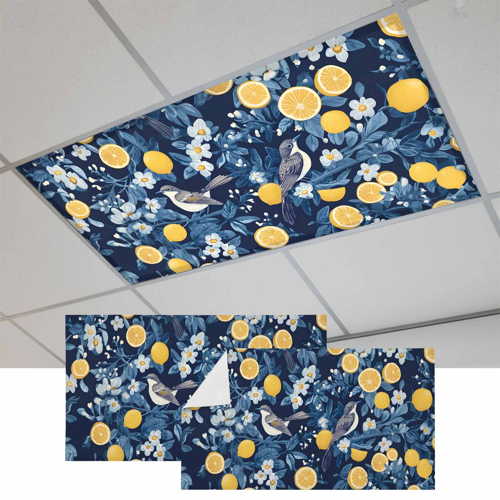 Lemon Bird Magnetic Fluorescent Light Covers for Ceiling Lights 2x4Ft ...