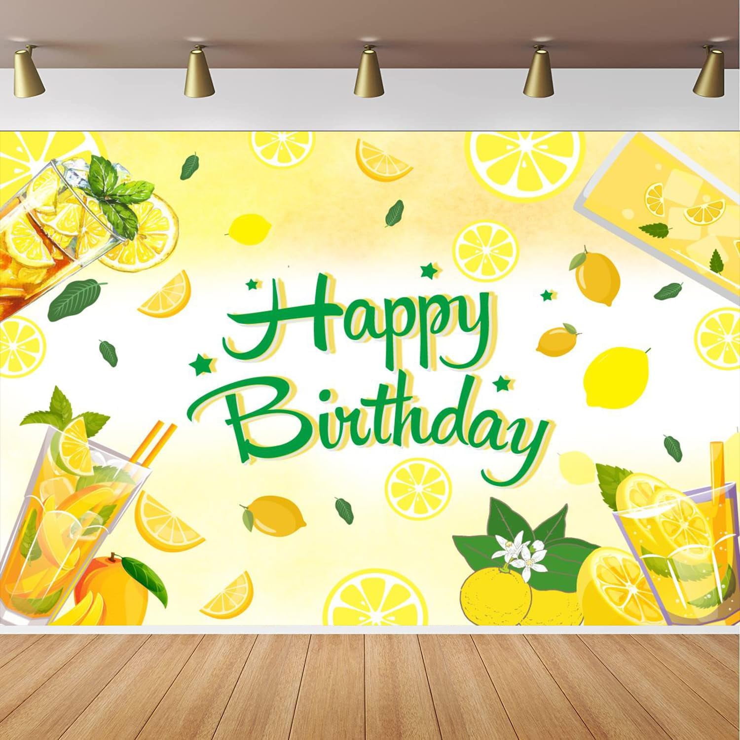 Lemon Birthday Backdrop for Summer Lemon Themed Birthday Party ...